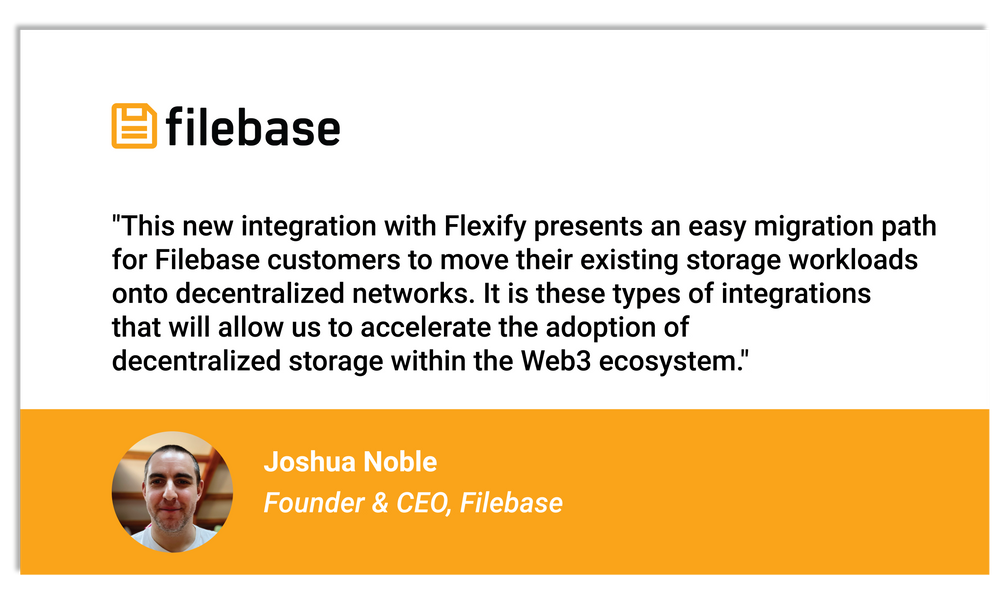 Migrate Data from Web2 to Web3 with Filebase and Flexify.IO